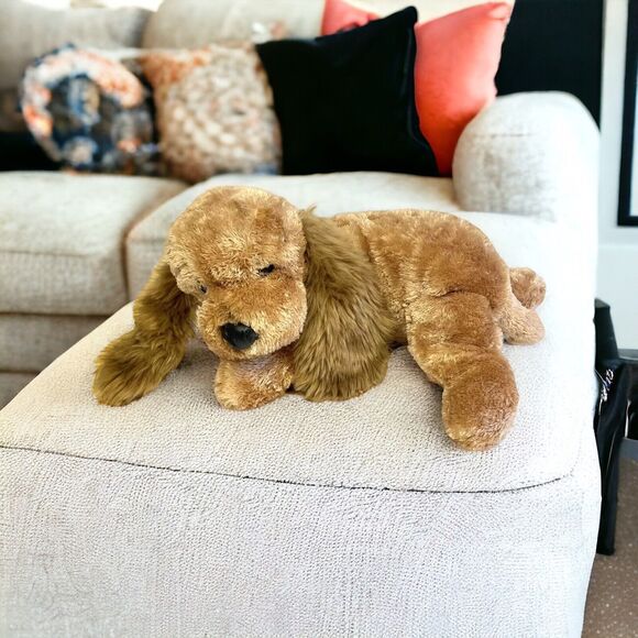 Sears | Toys | Vintage Sears Plush Cocker Spaniel Golden Floppy Laying ...